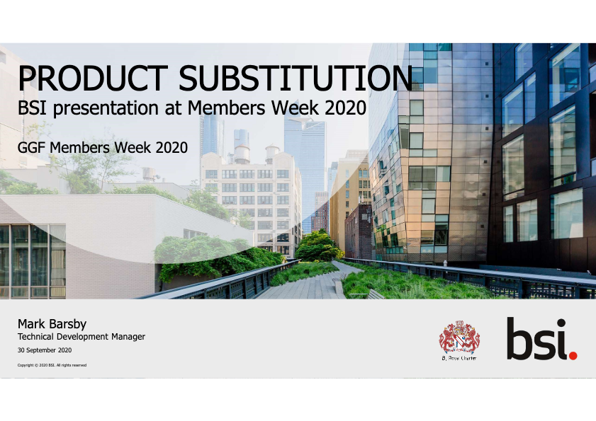 BSI-Product Substitution, 30.09.20-Delegate Pack