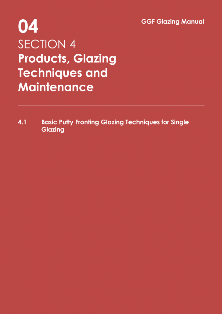 4.1 Cover page - Glass and Glazing Federation