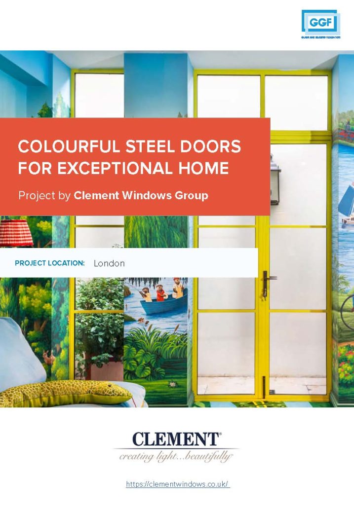 COLOURFUL STEEL DOORS FOR EXCEPTIONAL HOME