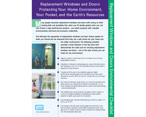 Glazing Consumer Leaflets